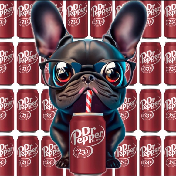 Handmade | Dining | Dr Pepper Frenchie 2oz Tumbler Nwot Hand Wash Only ...